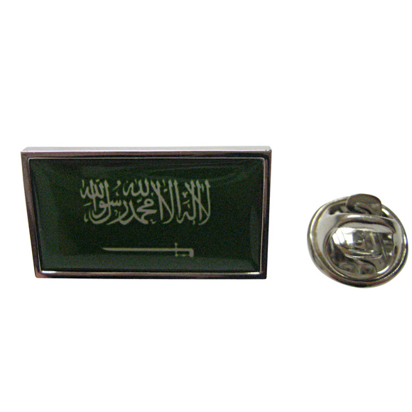 Kiola Designs | Accessories | Thin Bordered Saudi Arabia Flag Lapel Pin ...